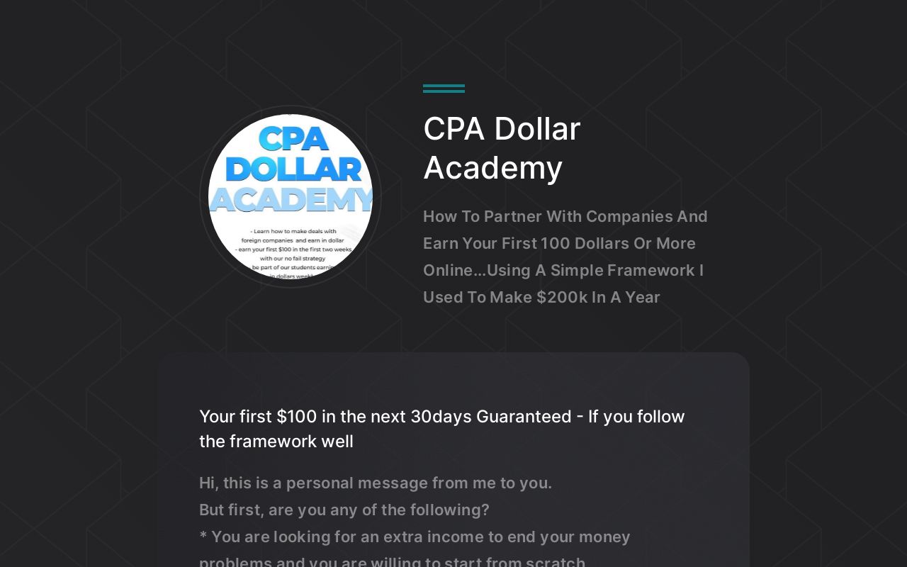CPA DOLLAR ACADEMY